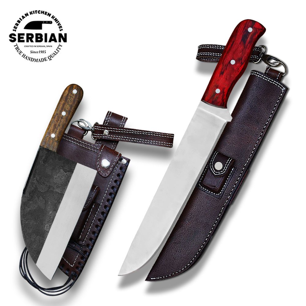 BBQ Lover’s Duo Brisket Butler & Serbian Chef Knives - Serbian Knives